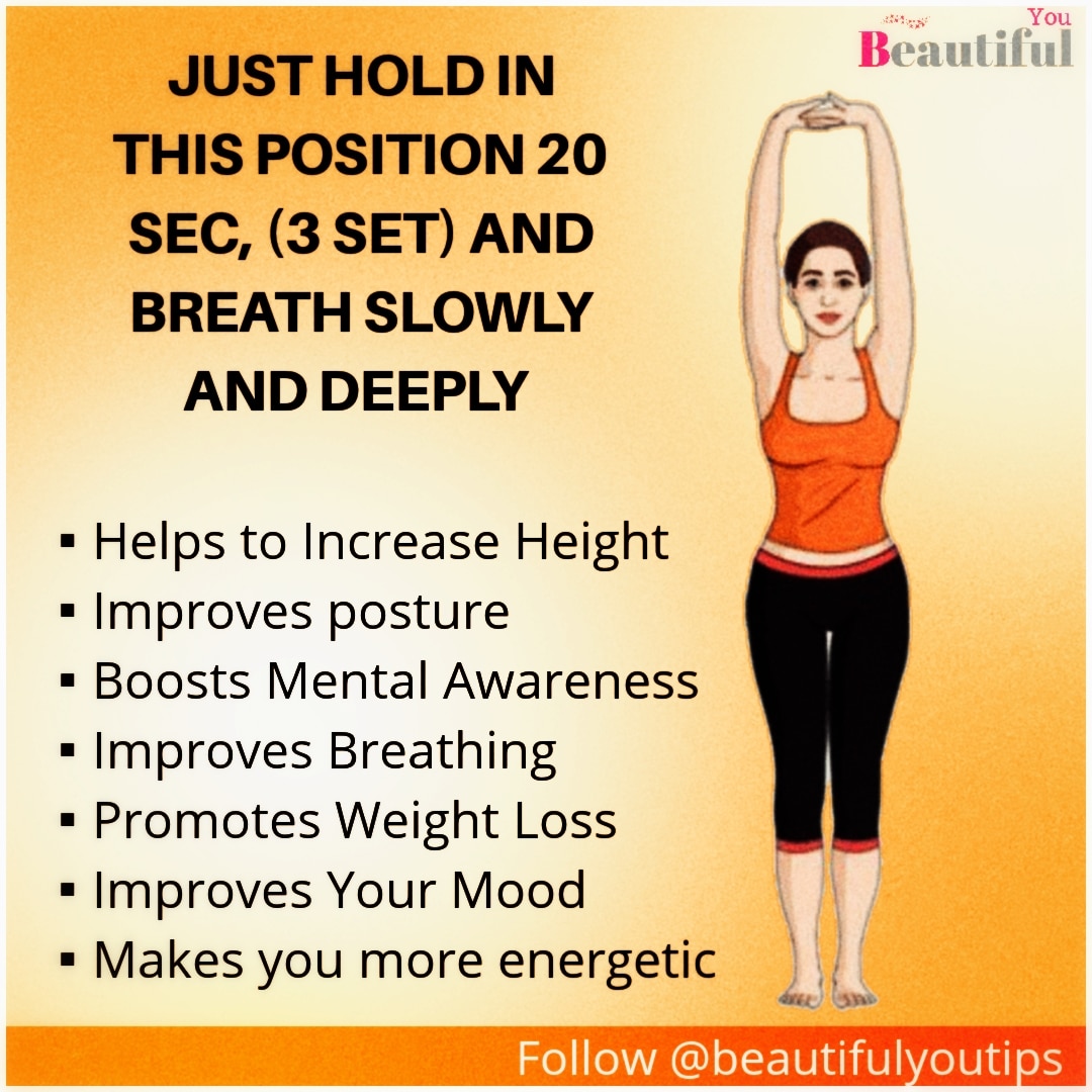 Hands Raised Pose or Urdhava Hastaasana Benefits - Beautiful You